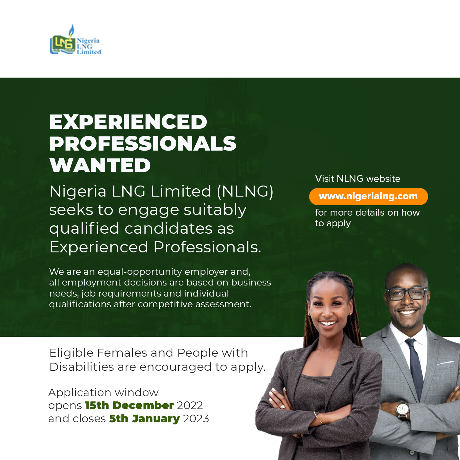 NLNG job recruitment 2023 apply now